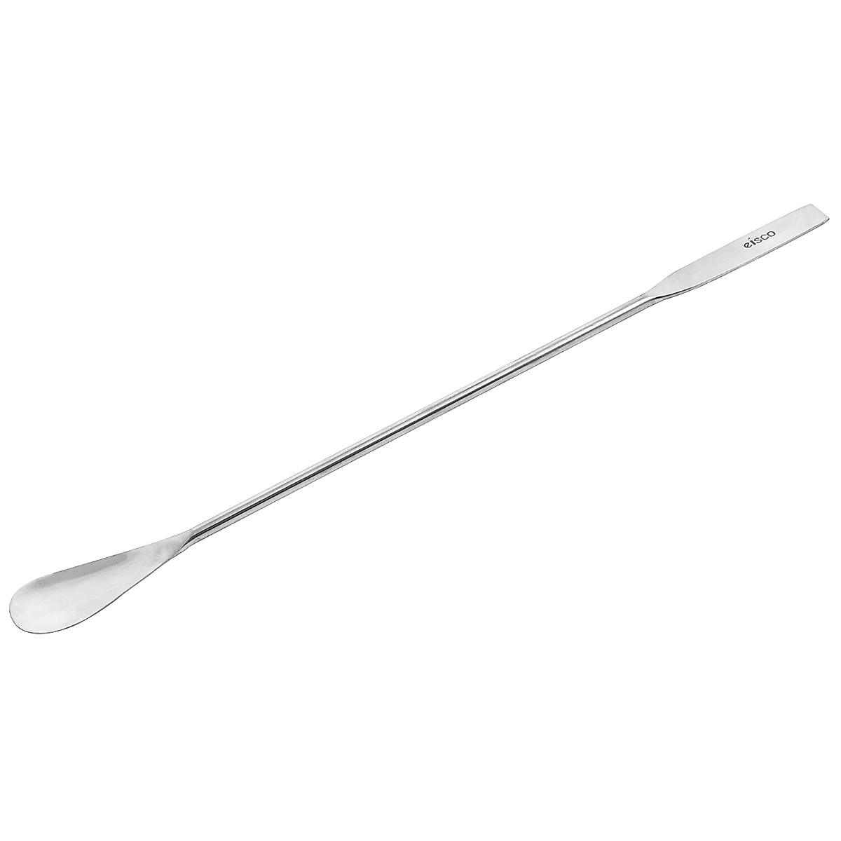 EISCO 10PK Spatula Spoons, 9" - Stainless Steel, Polished - One 0.3" Flat End, One 0.5" Scoop End