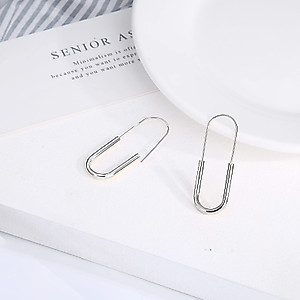 Pin Earrings Hoop: Minimalist Hypoallergenic Gold Plated Fashion Trendy Jewelry for Women