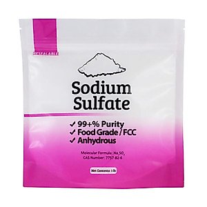 Duda Energy 1 lb Sodium Sulfate Food Grade FCC Anhydrous Naturally Mined 99+% Purity