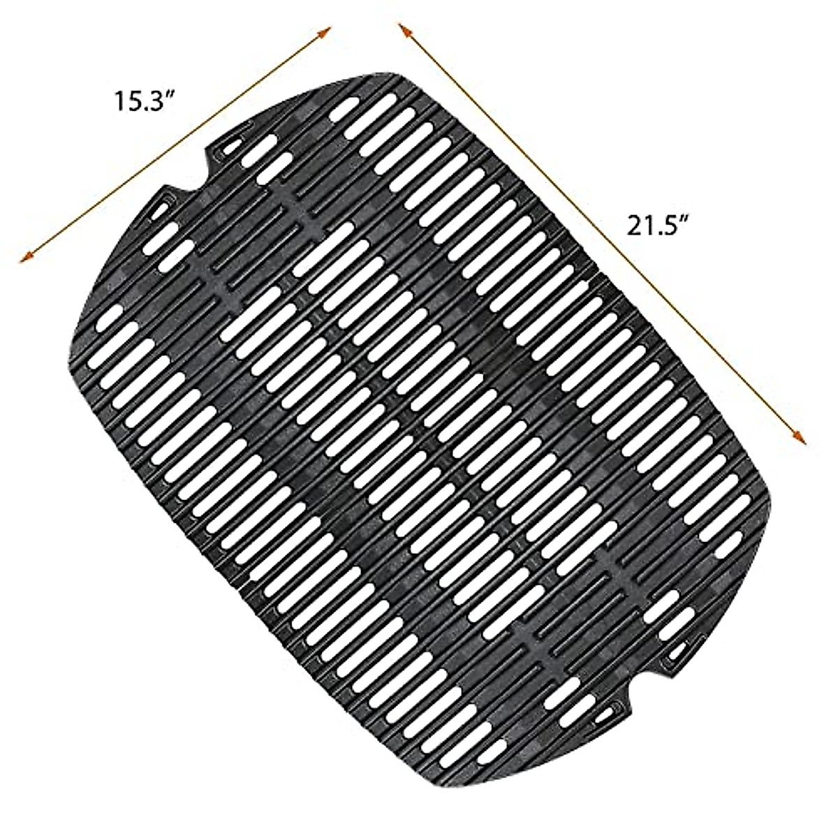 Uniflasy 7645 Cooking Grates and 41862 20.5 Inches Grill Burner for Weber Q200, Q220, Q2000 Q2200, Grill Replacement Parts Kit for Weber Q200