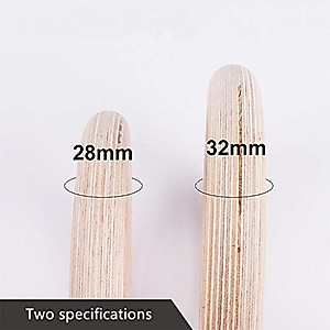 Gym Rings, 1 Piece Wooden Gymnastic Rings, Fitness Heavy Duty Training Ring for Gym Equipment for Workout, Strength Training, Pull Ups and Dips - 28 Mm /32 Mm