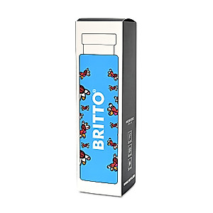 BRITTO Romero 25oz Insulated Water Bottle, Stainless Steel, Flying Hearts - Blue'