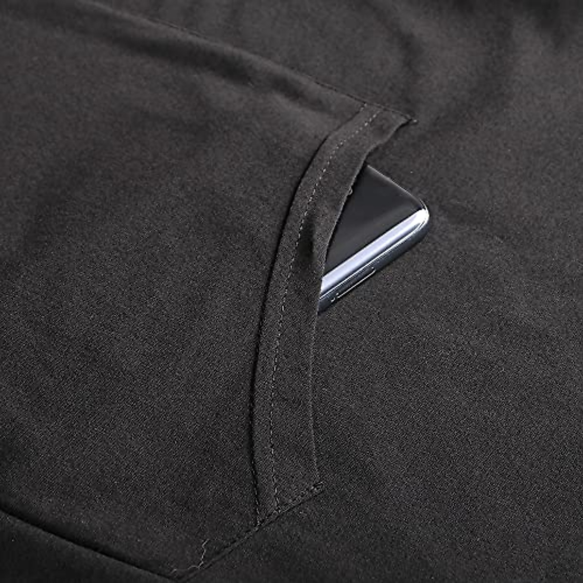 Men's Hooded Tank Tops Gym Workout Training Hoodies Sleeveless Bodybuildng Muscle Cut Off T-Shirt with Pocket Black L