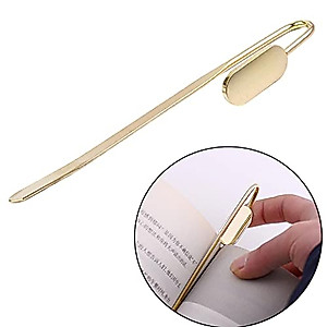 Milageto Swan Neck Bookmark Smooth Hook Handmade for Crafting Cute for Gift, Gold