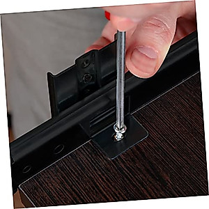 BESTOYARD 4 Pairs Keyboard Rails Keyboard Rack Keyboard Drawer Slides Drawer- Design Rack undermount Drawer Slides Heavy Duty Bearing Slides Keyboard Slides Desk Under The Stage Office Steel