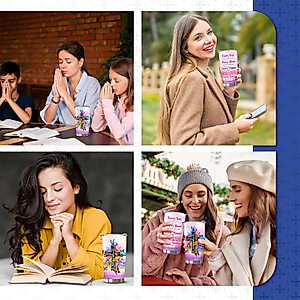 ZAGKOO Christian Gifts For Women Faith - Religious Gifts for Women, Mom, Grandma, Wife, Sister - Inspiration, Spiritual, Catholic, Easter Day, God, Bible, Birthday Gift Ideas for Friend - Tumbler Cup