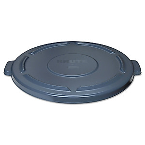 Rubbermaid Commercial 264560GY Vented Round Brute Lid, 24 1/2 x 1 1/2, Gray