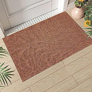 Fixseed Small Boho Rug Cotton Woven Rug 2 x 3 Feet Entryway Washable Area Rugs Reversible Cotton Bath Rugs for Indoor Outdoor Farmhouse Patio Living Room Bedroom Front Porch Door Mats Carpet