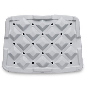 DMI Bath Seat Cushion, Transfer Benches, Shower Chairs, Bath Chairs, Stadium Seats, Bathtub Cushion or Kneeling Mat, Kneeling Pad, Waterproof Foam and Slip-Resistant, 1.3 Inches Thick,Grey