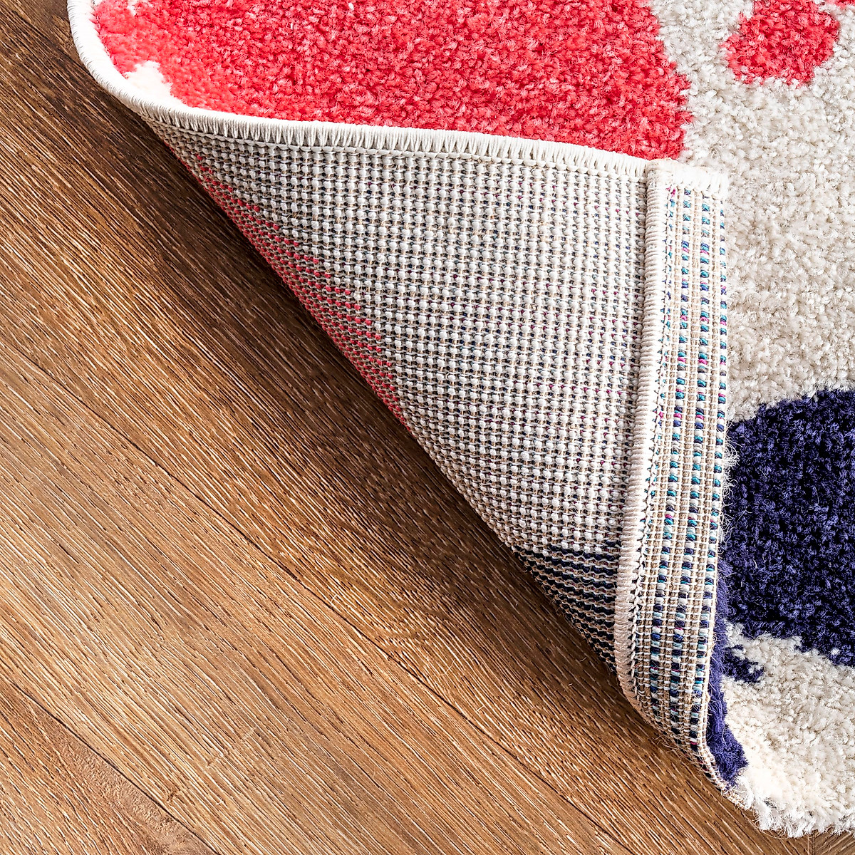 nuLOOM Pinkie Handprint Kids Area Rug, 3x5, Multi