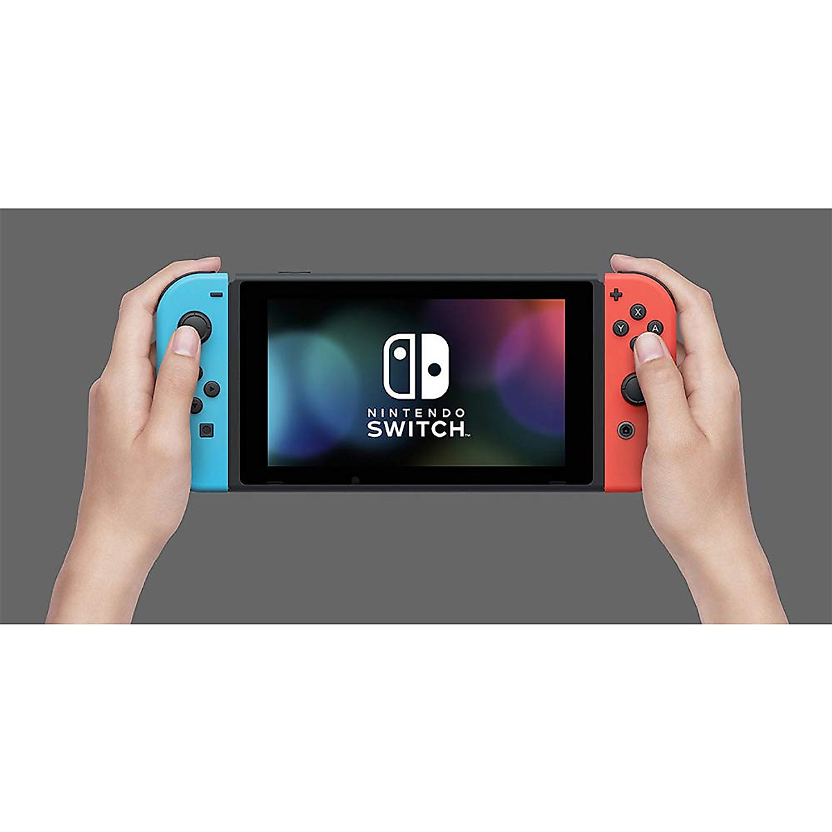 Nintendo Switch 32 GB Console w/ Neon Blue & Red Joy-Con (HACSKABAA) Bundle with Nintendo Mario Kart 8 Deluxe + Super Mario Party + Super Mario Maker 2 + Nintendo Switch Minecraft + More