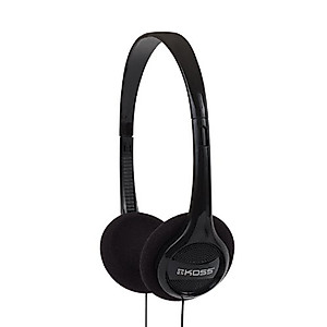 Koss KPH7 Lightweight Portable Headphone, Black