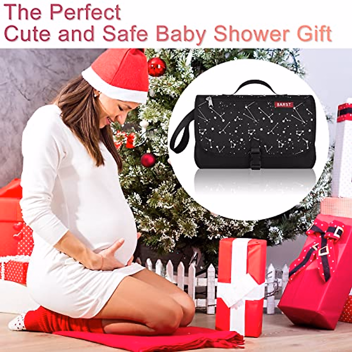 Portable Diaper Changing Pad, Jierwillao Portable Changing Pads with Smart Wipes Pocket