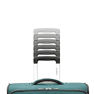 Samsonite Aspire DLX Softside Expandable Luggage with Spinners, Emerald, 2PC SET (Carry-on/Medium)