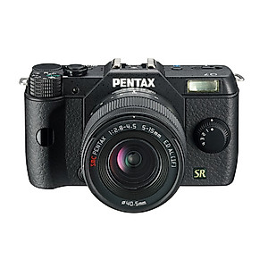 Pentax Q7 12.4MP Mirrorless Digital Camera with 02 Standard Zoom 5-15mm f2.8-4.5 and 06 Telephoto Zoom 15-45mm f2.8 Lenses (Black)