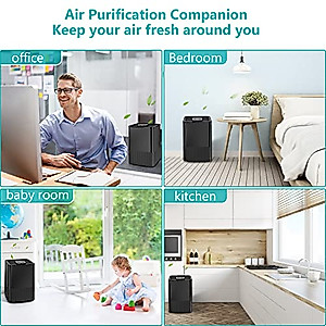 Air Purifiers, H13 TURE HEPA Pet Purifiers for Home Large Room with 4 Stages Air Filtration & 4 Modes, Air Quality Display, Air Cleaners Remove Up to 99.97% Dust Pollen Smoke Dander