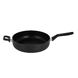 EPPMO Hard-Anodized Nonstick Jumbo Cooker, Saute Pan with Lid, Bakelite Handle, 5 Quart