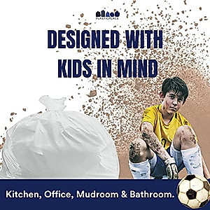 Plasticplace 13 Gallon Trash Bags 0.7 Mil │ Value Line White Garbage Can Liners │ 23.5"x28 (180 Count)