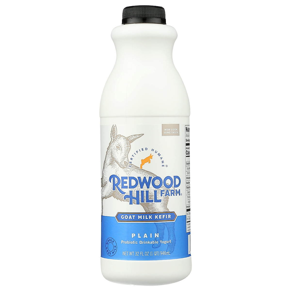 Redwood Hill Farm Cultured Goat Milk Kefir, Plain, 32 oz