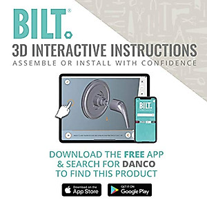 Danco 10001 Trim Kit, for Use with Moen Tub and Shower Faucets, Plastic, Chrome Plated, Single-Handle Valve