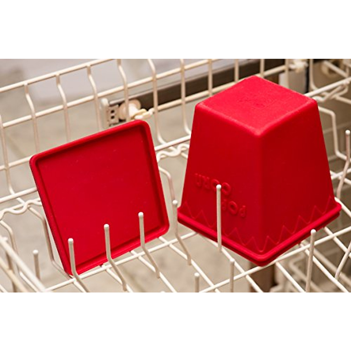 Microwave Popcorn Popper | Replaces Microwave Popcorn Bags | Healthy Air Popped Popcorn - No Oil Needed | BPA Free Premium European Grade Silicone Popcorn Maker by Cestari Kitchen (Red Makes 8 cups)