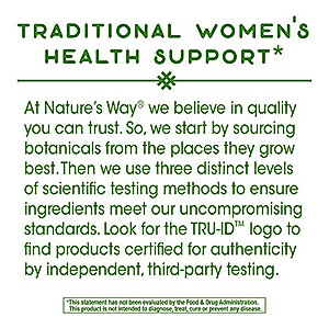 Nature's Way Wild Yam Root, Traditional Women's Health and Gastrointestinal Support*, 850 mg per serving, 100 Vegan Capsules