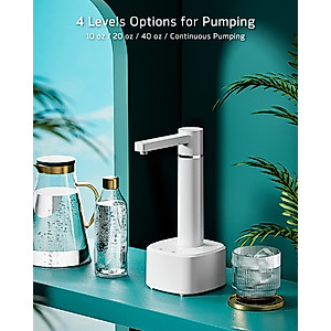 Water Dispenser for 5 Gallon Bottle - Intelligent Desktop Water Bottle Dispenser, Dual-Purpose Automatic Water Pump for Universal Bottle, Water Jug Dispenser Suitable for Home, Office, Outdoor