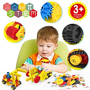 EP EXERCISE N PLAY STEM Building Blocks Toy Set for Kids, Kindergarten Preschool Educational Learning Toys with Storage Box, Birthday Gifts for Boys Girls Toddlers Age 3 4 5 6 7 8 Years (148 Pieces)