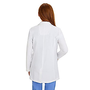 Healing Hands Lab Coat Women 3 Pocket Full Sleeve Mid-Length 5053 Faith The White Coat Minimalist Collection White XS