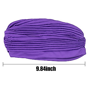 20 Pieces Stretchy Turban Cap Twisted Head Wraps Chemo India's Hat Head Cover for Women Girl Multicolor