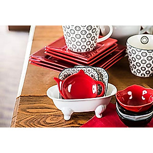 BIA Cordon Bleu 10" x 6" x 3.5" Porcelain Bathtub Dish, White