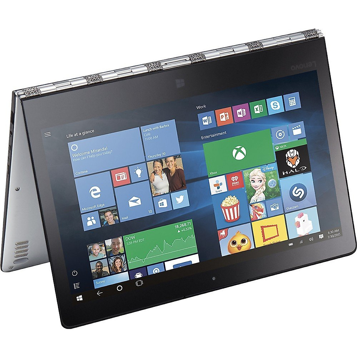 Lenovo Yoga 900 2-in-1 13.3-inch QHD+ IPS Multitouch Convertible Laptop (Core i7-6560U, 256GB SSD, 8GB RAM) -Platinum Silver