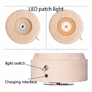 ZLBYB LED Musical Snow Globe The Lovers Shape Light Lamp Music Box Night Light Desktop Ornament Home Decor