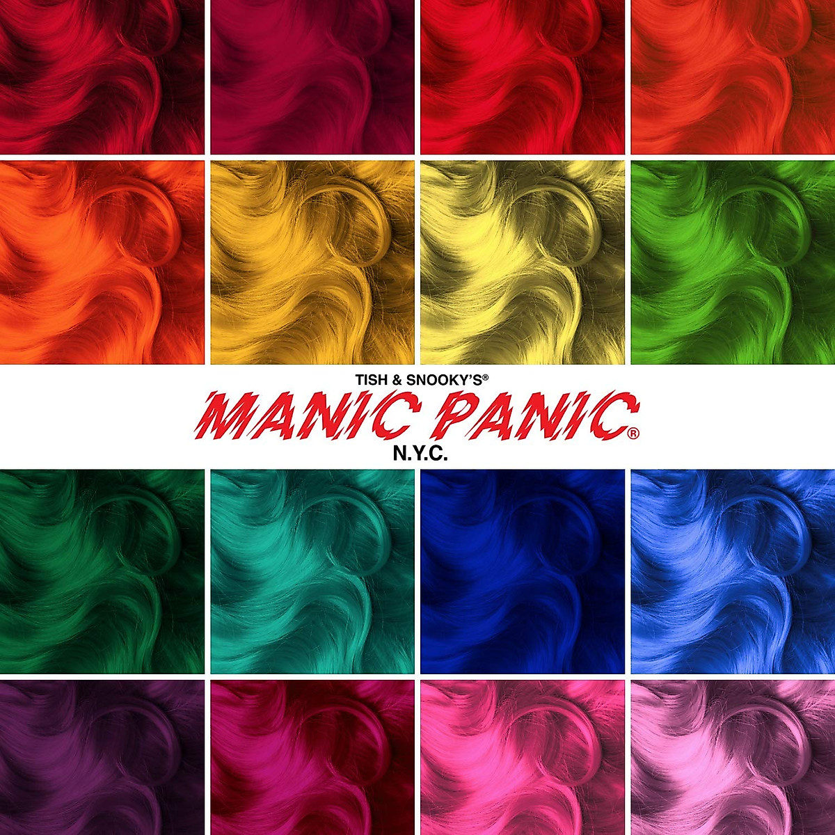 MANIC PANIC Blue Lightning Hair Bleach Kit 30 Volume Developer Bundle with Prepare to Dye Clarifying Shampoo