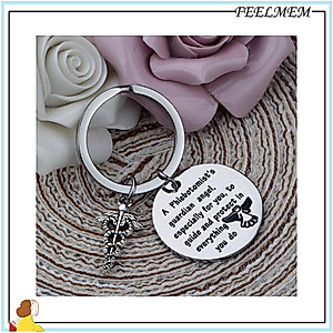 FEELMEM Pilot Prayer Keychain Drive Safe Jewelry Gift for Pilot A Pilot’s Guardian Angel Protect in Everything You Do Safe Travels Keychain for Pilot New Pilot Gift Aviation Jewelry (Pilot)
