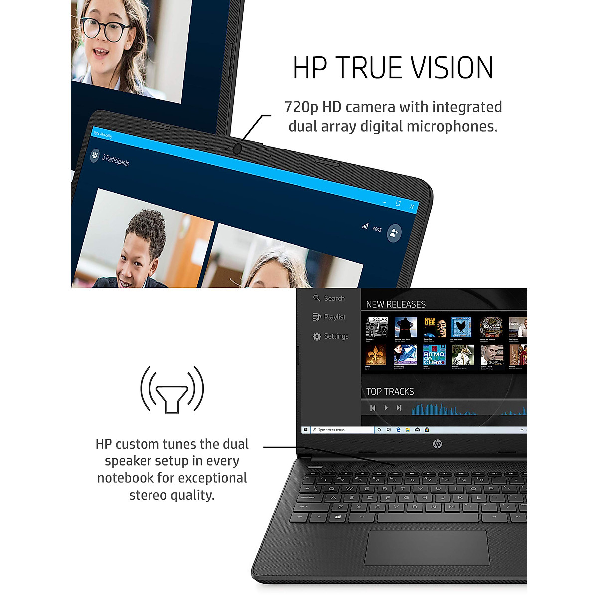 HP 14 Laptop, AMD 3020e, 4 GB RAM, 64 GB eMMC Storage, 14-inch HD Display, Windows 10 Home in S Mode, Long Battery Life, Microsoft 365, (14-fq0020nr, 2020)