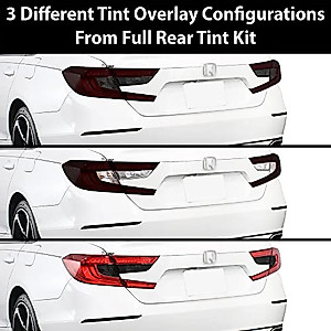 BOGAR TECH DESIGNS - Precut Complete Head Light Tail Light Tint Kit Compatible with Honda Accord 2018-2022, Dark Smoke