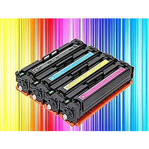 (4-Pack) 4Benefit Compatible TN227 TN-227 Toner Cartridge TN 227 Combo 4-Pack B/C/Y/M Set Replacement for Brother MFC L3750CDW HL-L3270CDW HL-L3230CDW MFC-L3710CW Laser Printer
