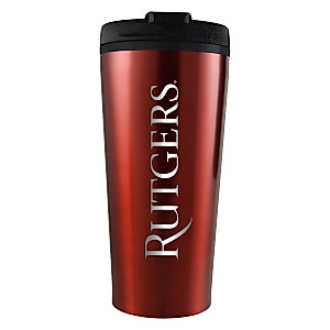 16 oz Insulated Tumbler with Lid - Rutgers Knights