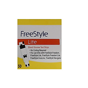 Freestyle lite glucose test strips 50 count