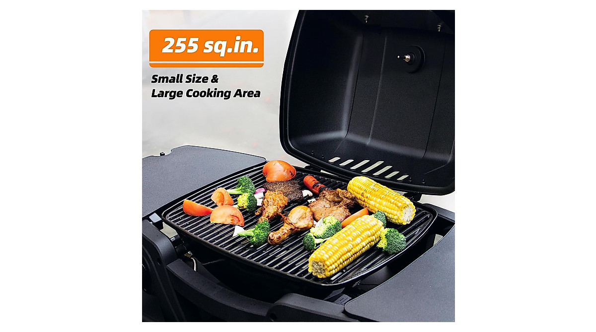 Kukoofyer Portable Gas Grill - 24,000 BTU Tabletop BBQ for Camping