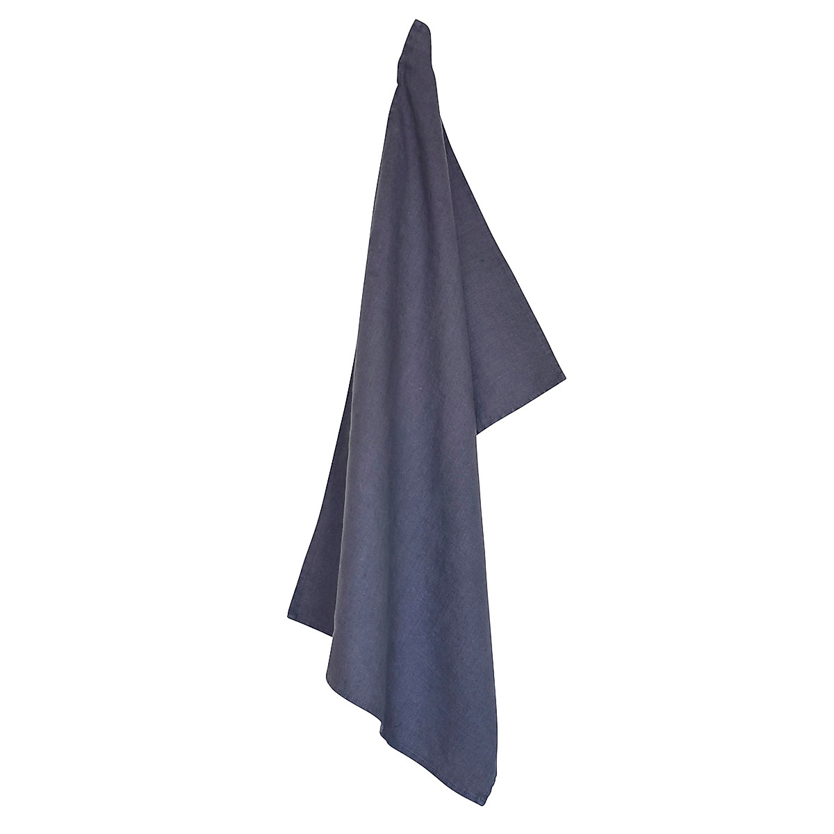 Linen Tea Towel Washed + Softened | 100% Oeko-Tex Linen 27" x 20" | Made in India (Dark Stormy Grey)