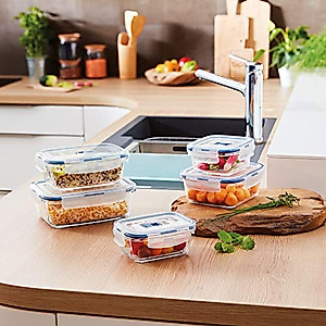 Luminarc Pure Box Active Food Storage Set, 10 Piece, Clear