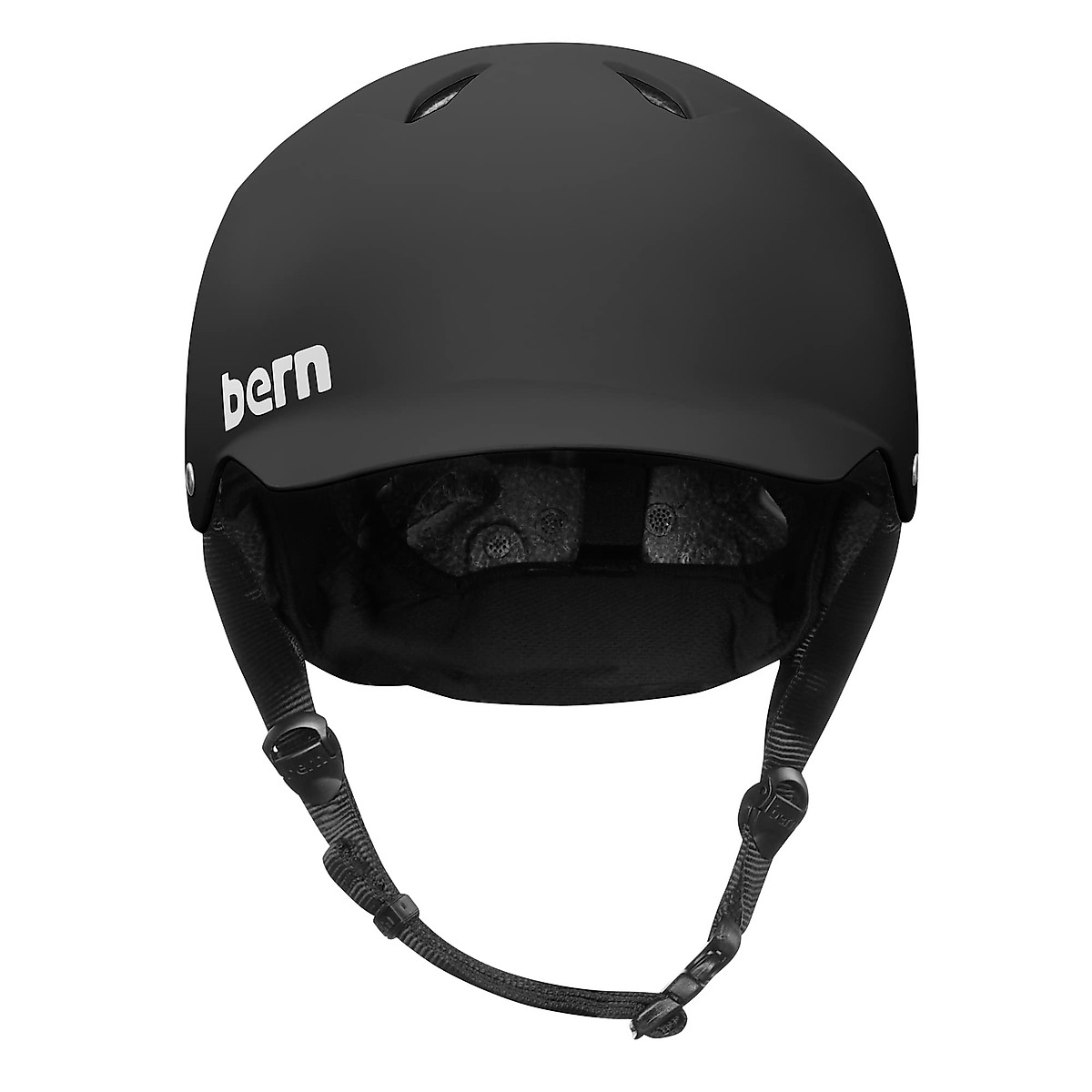 Bern Watts Classic Bike Helmet for Men and Women, Multisport Certified, Matte Black, Small
