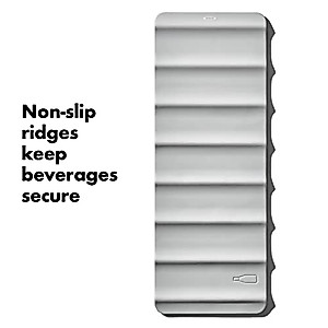 OXO Good Grips Fridge Beverage Mat for Cans and Wine Bottles Gray