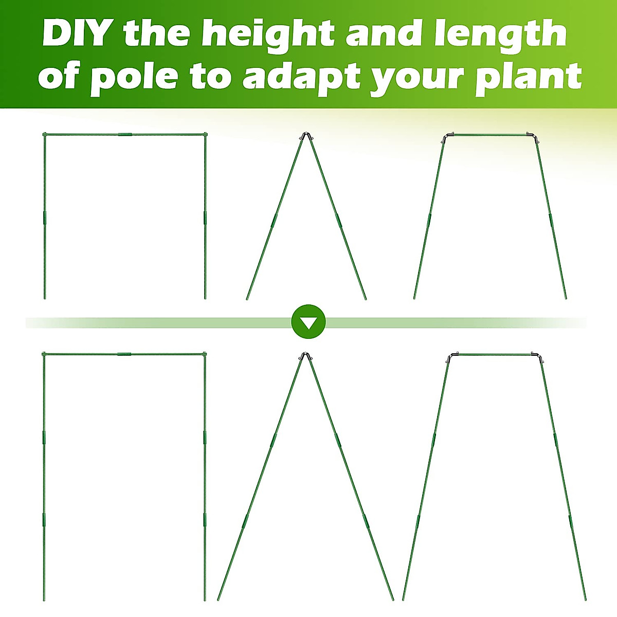 Auksay 105Pcs Garden Netting Set,8 x24.5 Ft Garden Netting Pest Barrier,DIY 40Pcs Greenhouse Garden Hoops,3 Types 45pcs Connectors for DIY Building Connection,Garden Mesh Netting Kit with Plant Cover