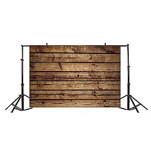 LFEEY 10x8ft Wood Backdrops for Photography Grunge Vintage Worn Wooden Boards Background Seamless Backdrop Brown Photo Wall Wrinkle Free Photography Photo Studio