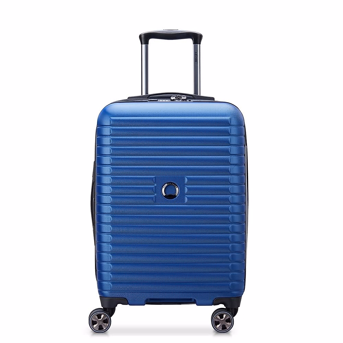 DELSEY PARIS Cruise 3.0 Hardside Expandable Luggage with Spinner Wheels, Blue, Carry on 21 Inch