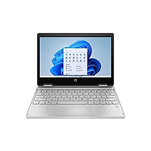 HP - Pavilion x360 2-in-1 11.6inch Touch-Screen Laptop - Intel Pentium Silver - 4GB Memory - 128GB SSD - Natural Silver 11-11.99 inches