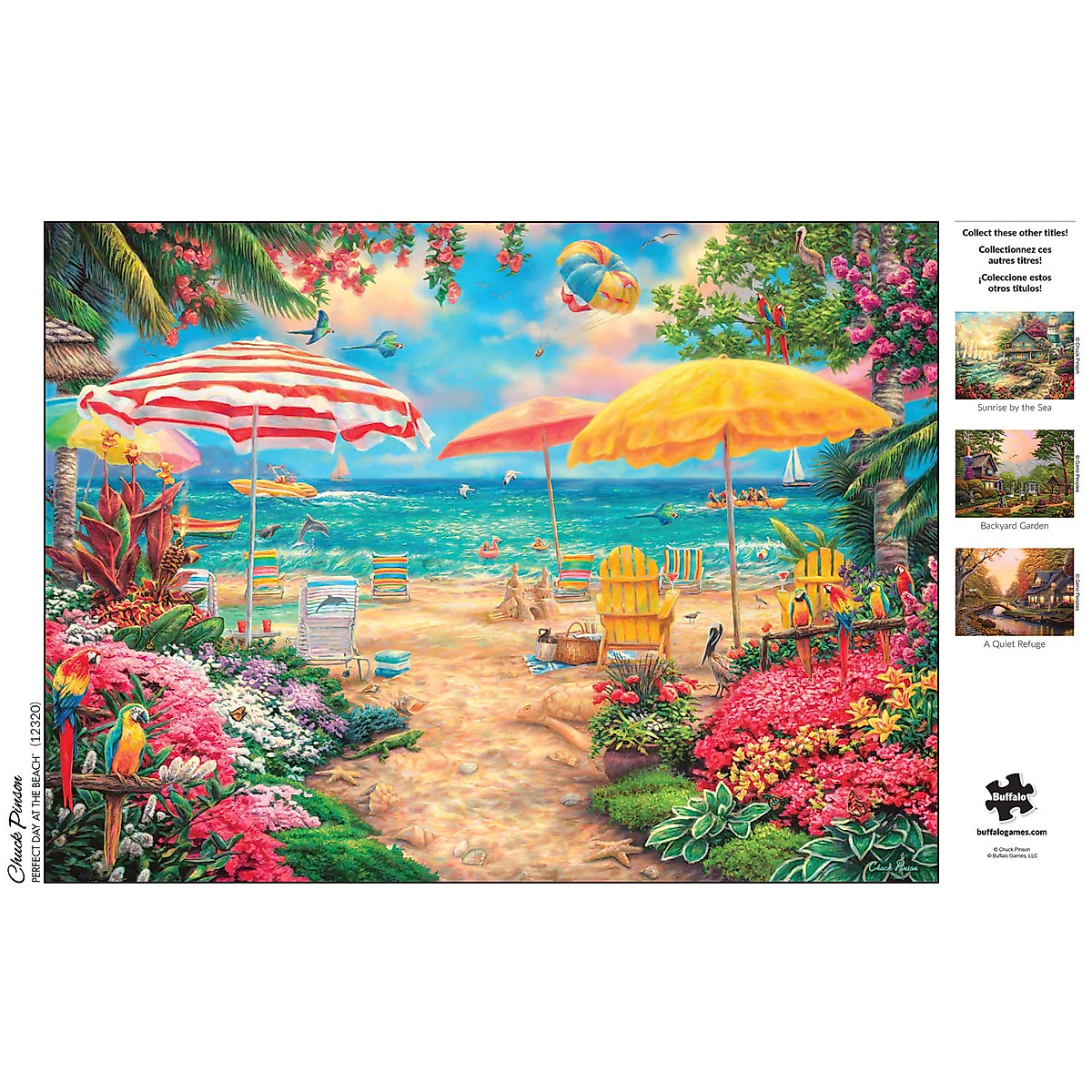 Buffalo Games - Chuck Pinson - Perfect Day at The Beach - 1000 Piece Jigsaw Puzzle